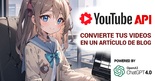 Convierte tus videos de YouTube en artículos de blog usando IA